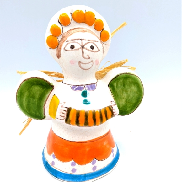 DeSimone | Art | Desimone Angel Pottery 52 Bell Italy Colorful Hand ...